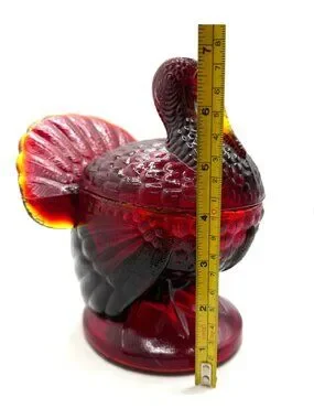 L. E. Smith Glass Company | Accents | L E Smith Ruby Red Amberina Glass ...